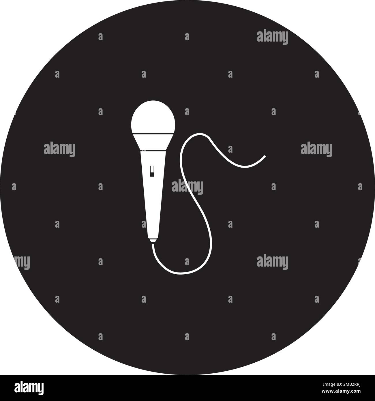 microphone icon vector template flat design Stock Vector Image & Art ...