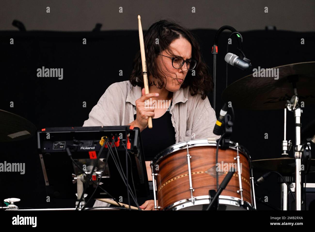 Fern Ford of The Big Moon performs at the George Ezra Concert, in ...