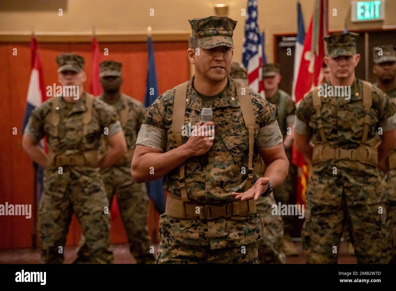 U.S. Marine Corps Lt. Col. Freddie Martinez, the commanding officer of ...