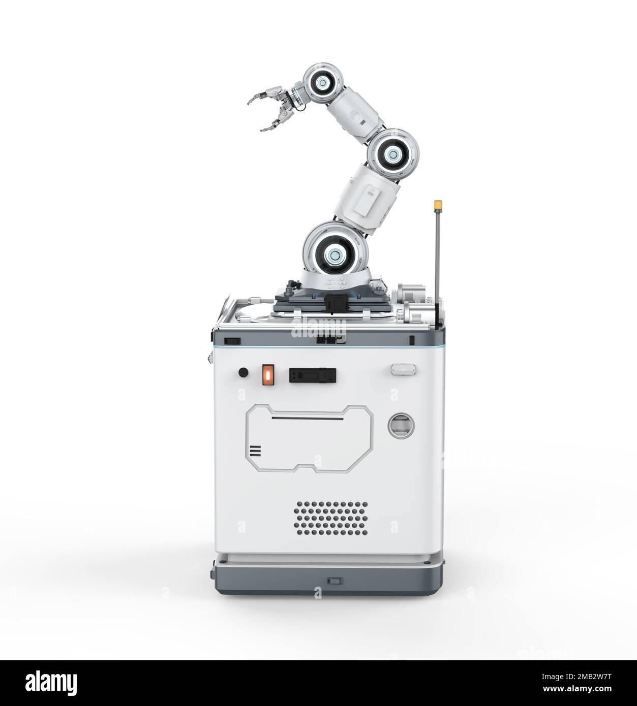 3d rendering portable robotic arm with station module Stock Photo - Alamy