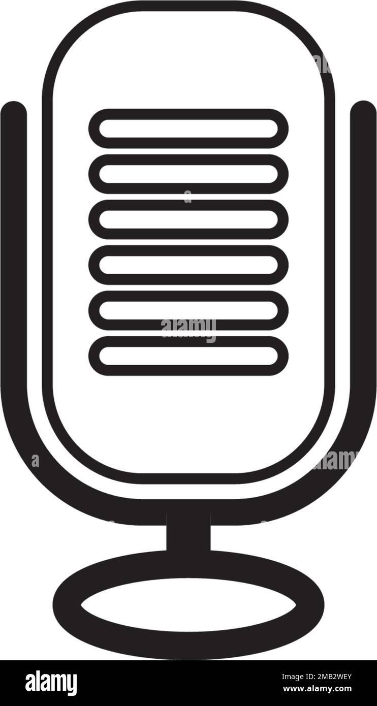 microphone icon vector template flat design Stock Vector Image & Art ...