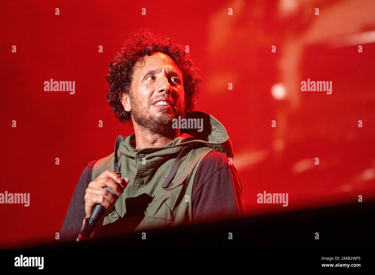Zack de la Rocha of Rage Against the Machine performs during the ...