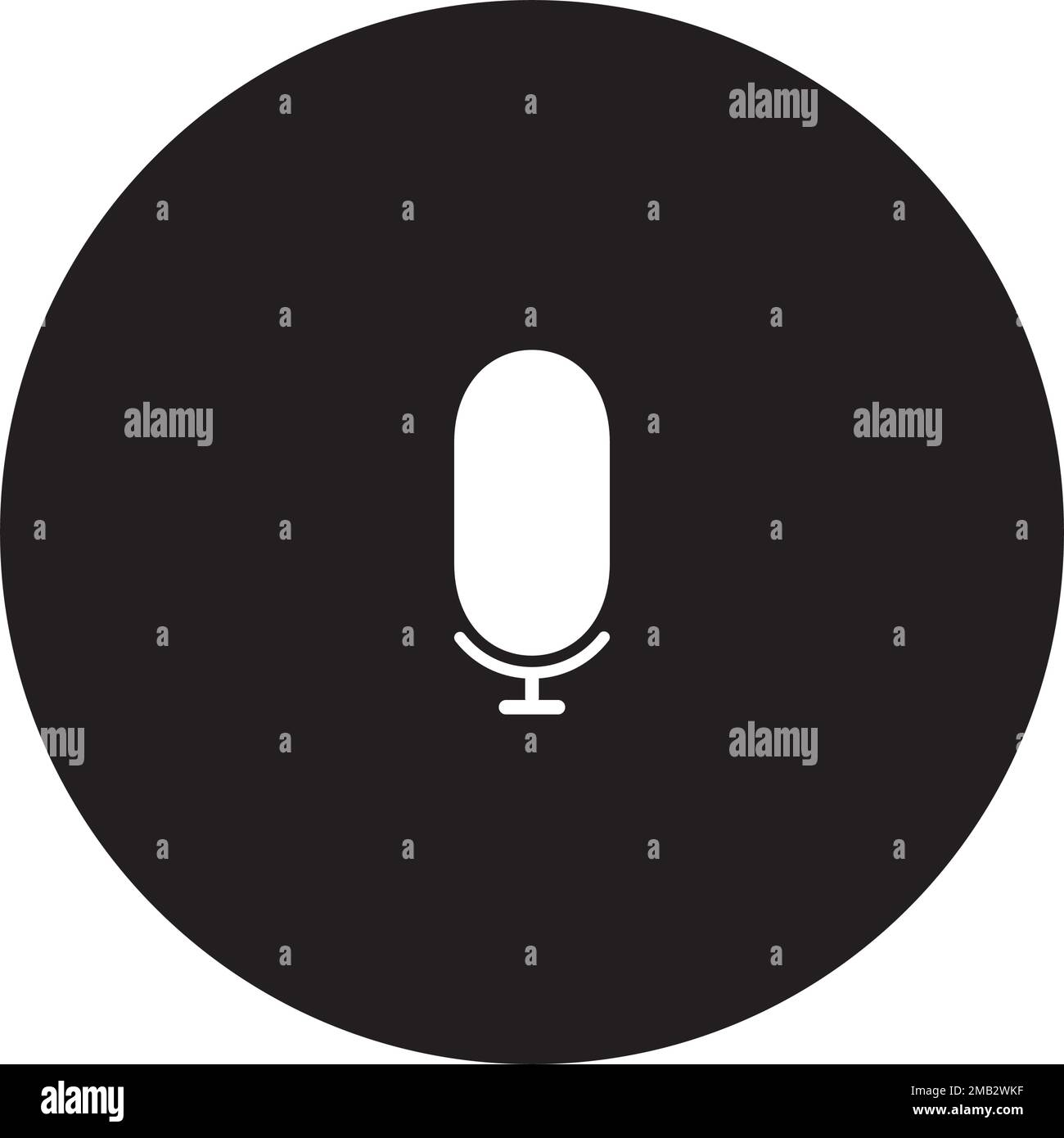 Microphone silhouette vector vectors hi-res stock photography and ...