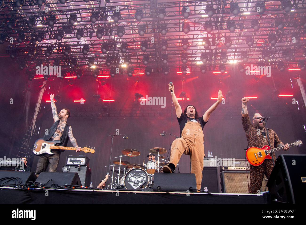 Chris Steele, left, George Pettit and Wade MacNeil, of Alexisonfire ...