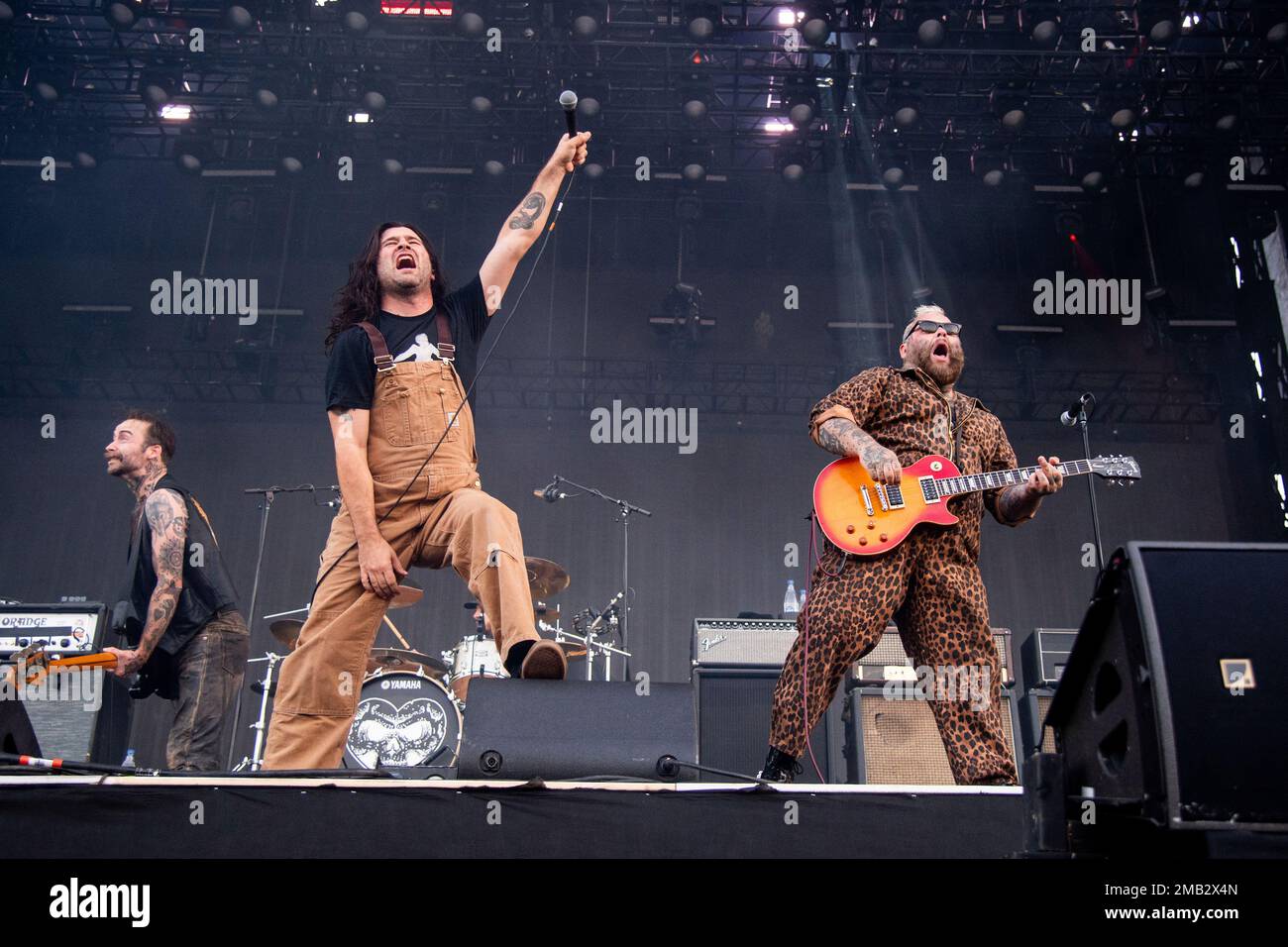 Chris Steele, left, George Pettit, and Wade MacNeil of Alexisonfire ...