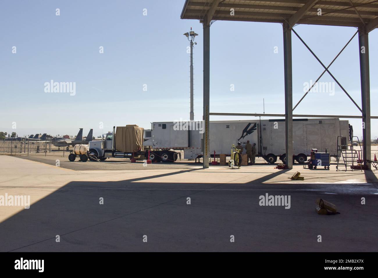 An adaptive basing trailer, which is a one-of a kind prototype that was ...