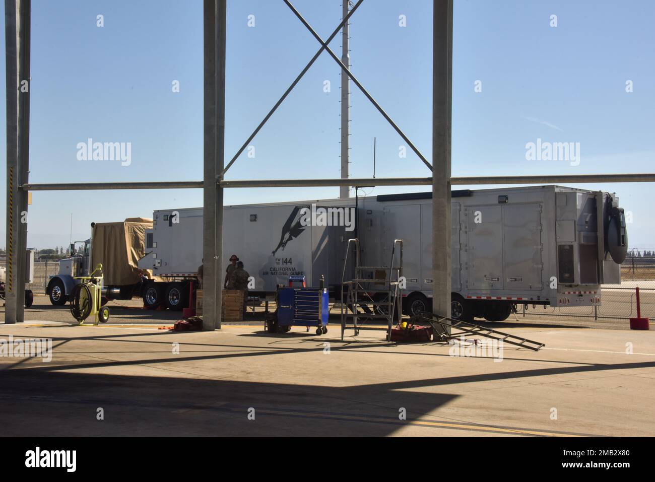 An adaptive basing trailer, which is a one-of a kind prototype that was ...