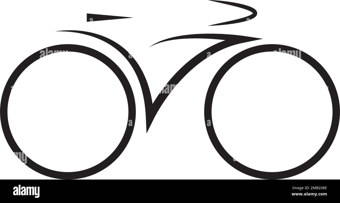 Bicycle logo vector ilustration template Stock Vector Image & Art - Alamy