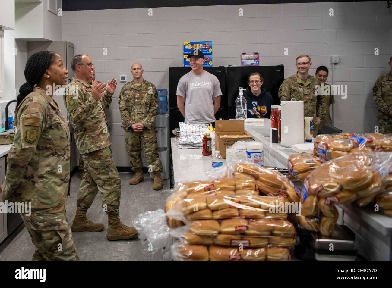 Colonel Nate Vogel, 22nd Air Refueling Wingcommander and Chief Master ...