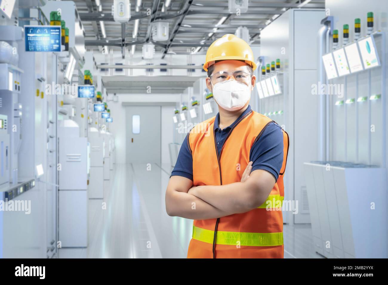 Silicon wafer production in semiconductor hi-res stock photography and ...