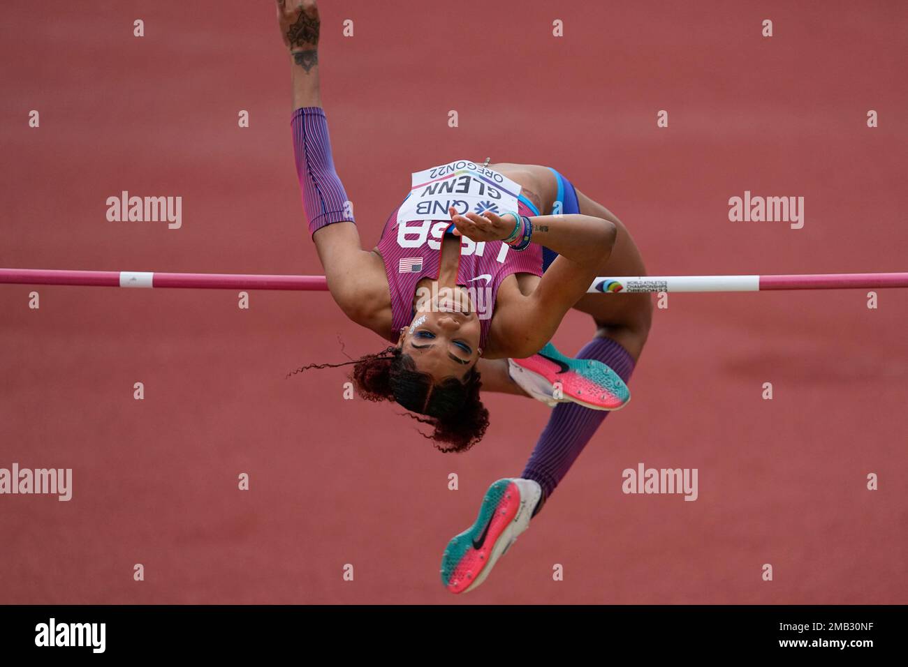 Rachel Glenn, of the United States, competes during qualifying for the ...