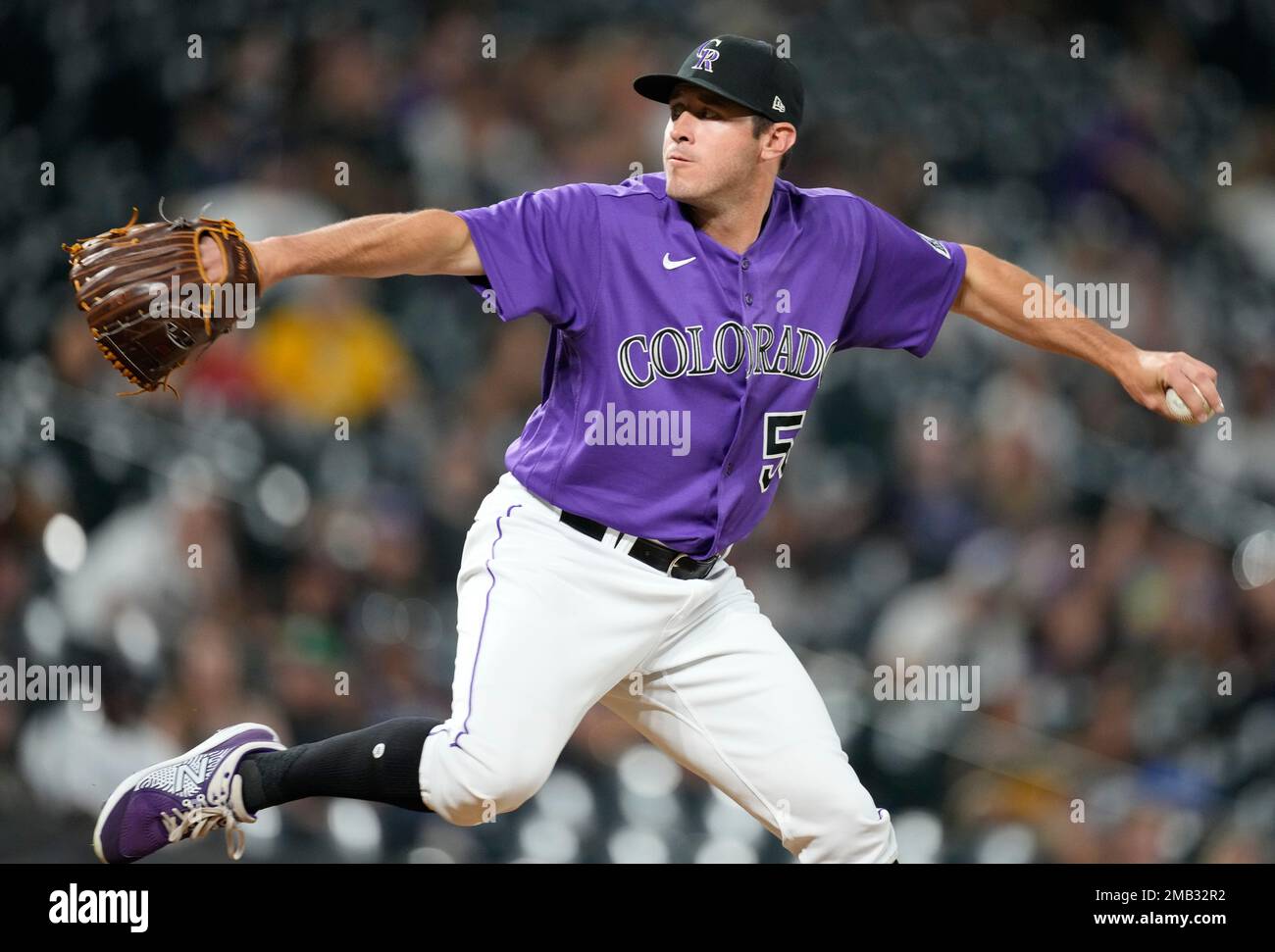 Colorado Rockies relief pitcher Ty Blach works against the Pittsburgh ...