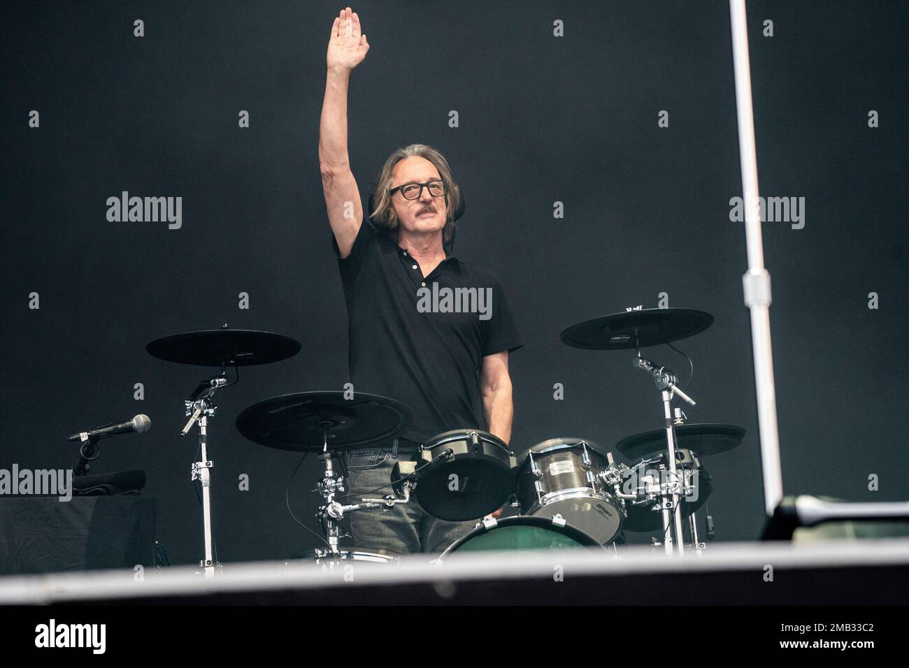 Butch Vig of Garbage performs during the Festival d'été de Québec on ...