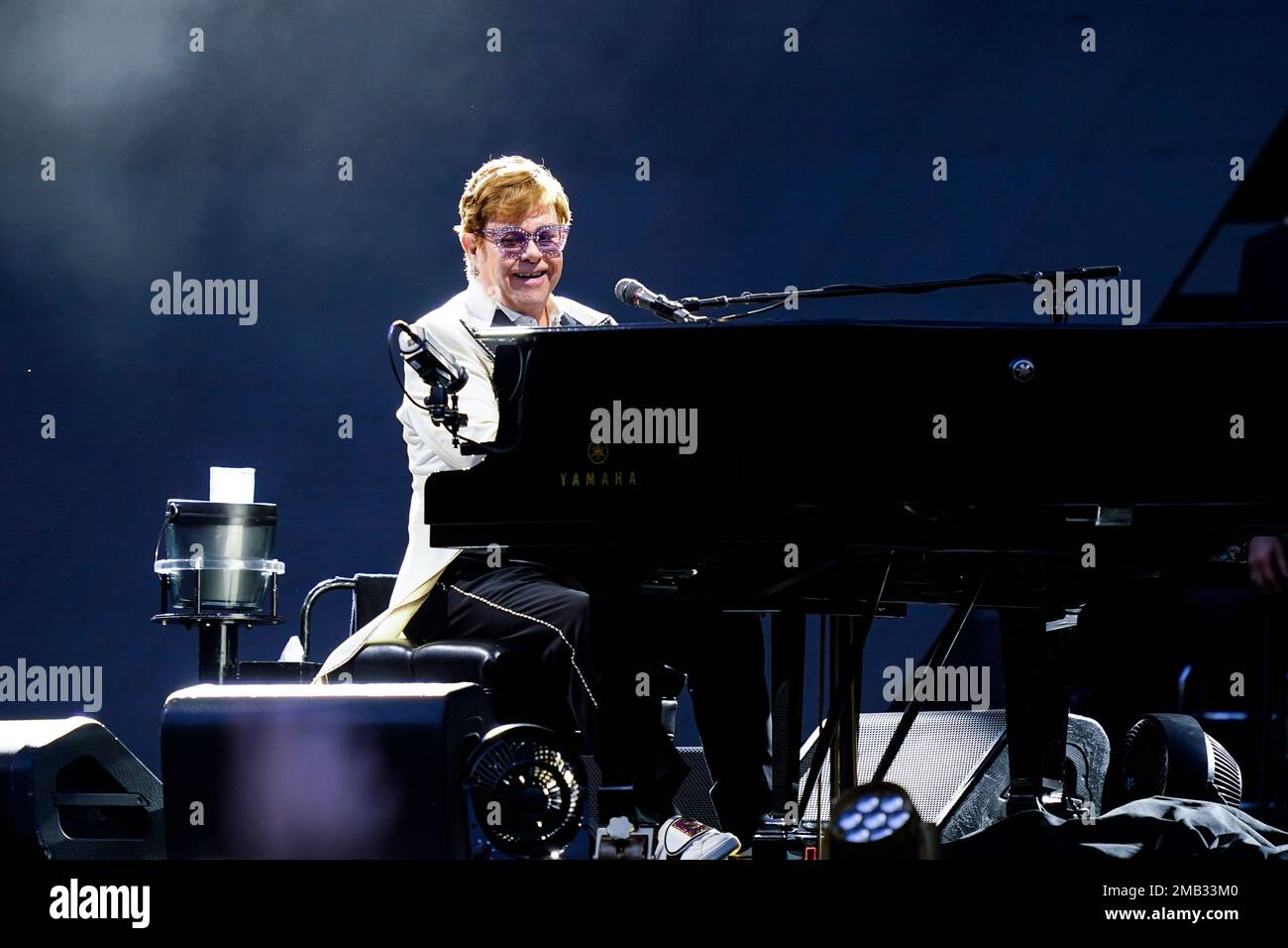 Elton John performs during his "Farewell Yellow Brick Road," tour ...