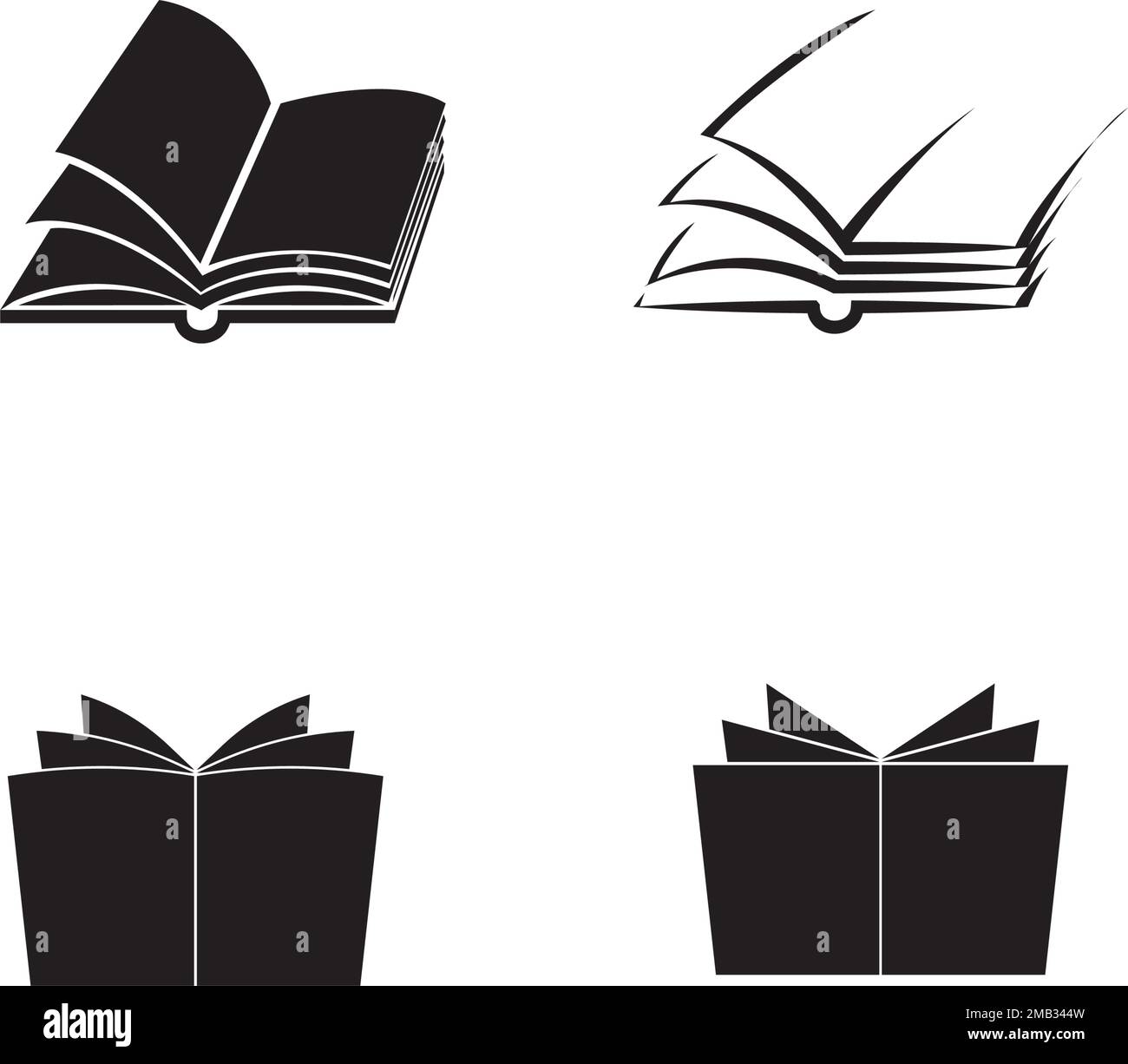 book logo stock illustration design Stock Vector Image & Art - Alamy