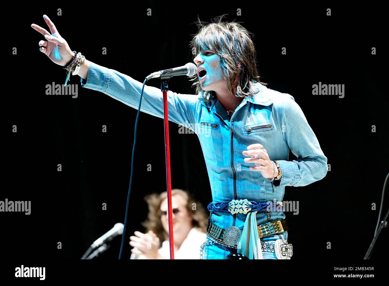 Carson Macc of Mac Saturn performs at Ravinia on Tuesday, July 12, 2022 ...