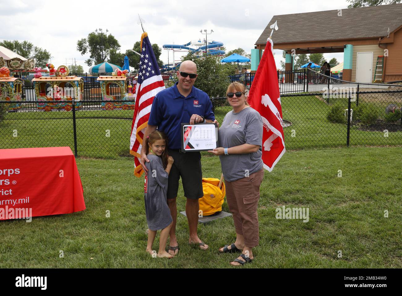 Col. Mark Himes, Commander, USACE Omaha District with daughter, and ...
