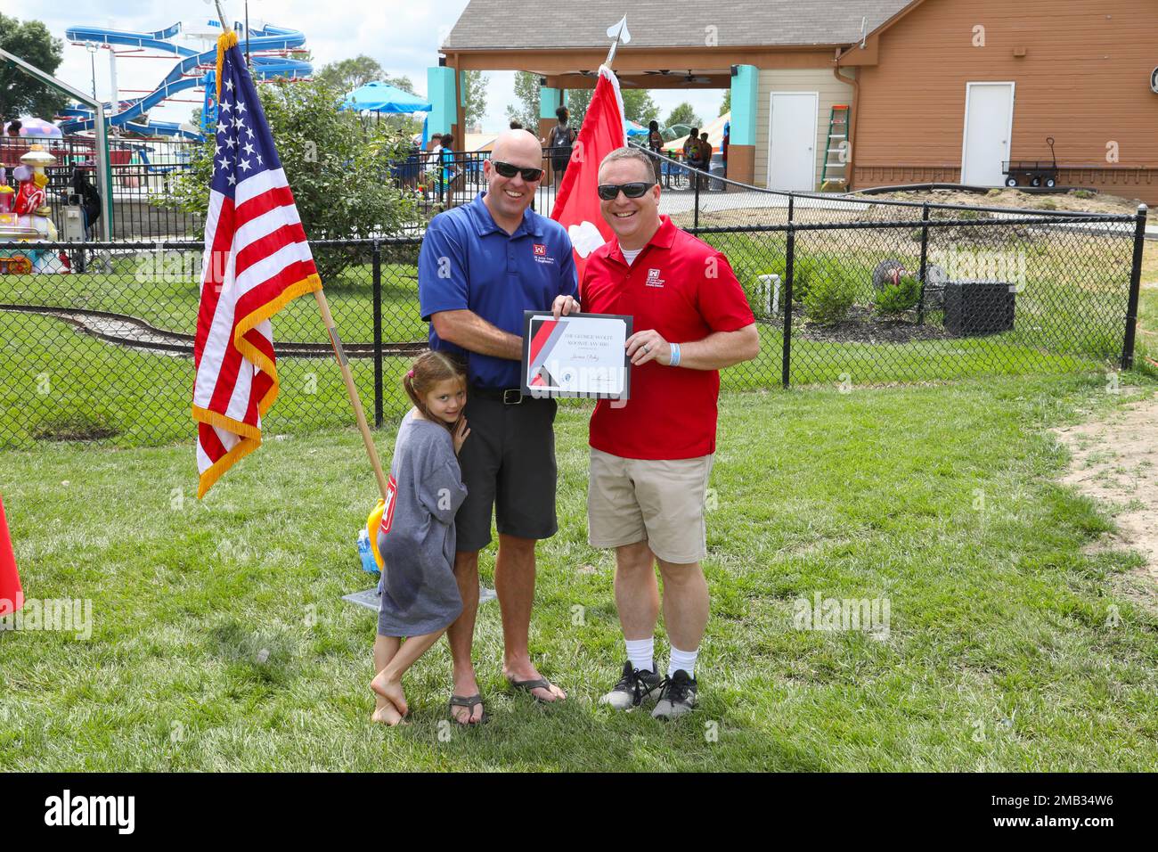 Col. Mark Himes, Commander, USACE Omaha District with daughter, and ...