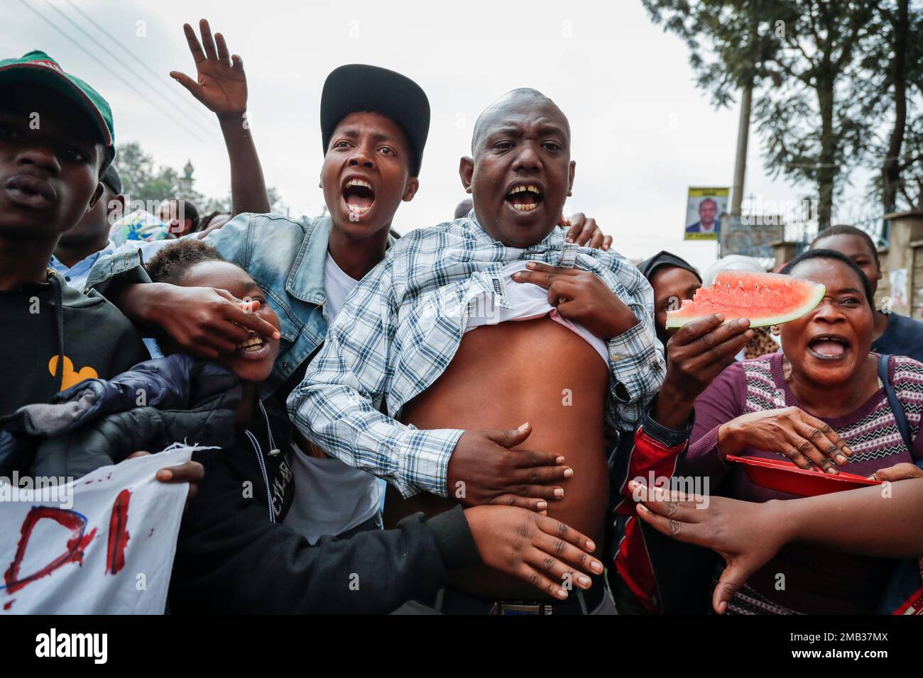 Kenyans protest against inflation and the cost of living, especially ...