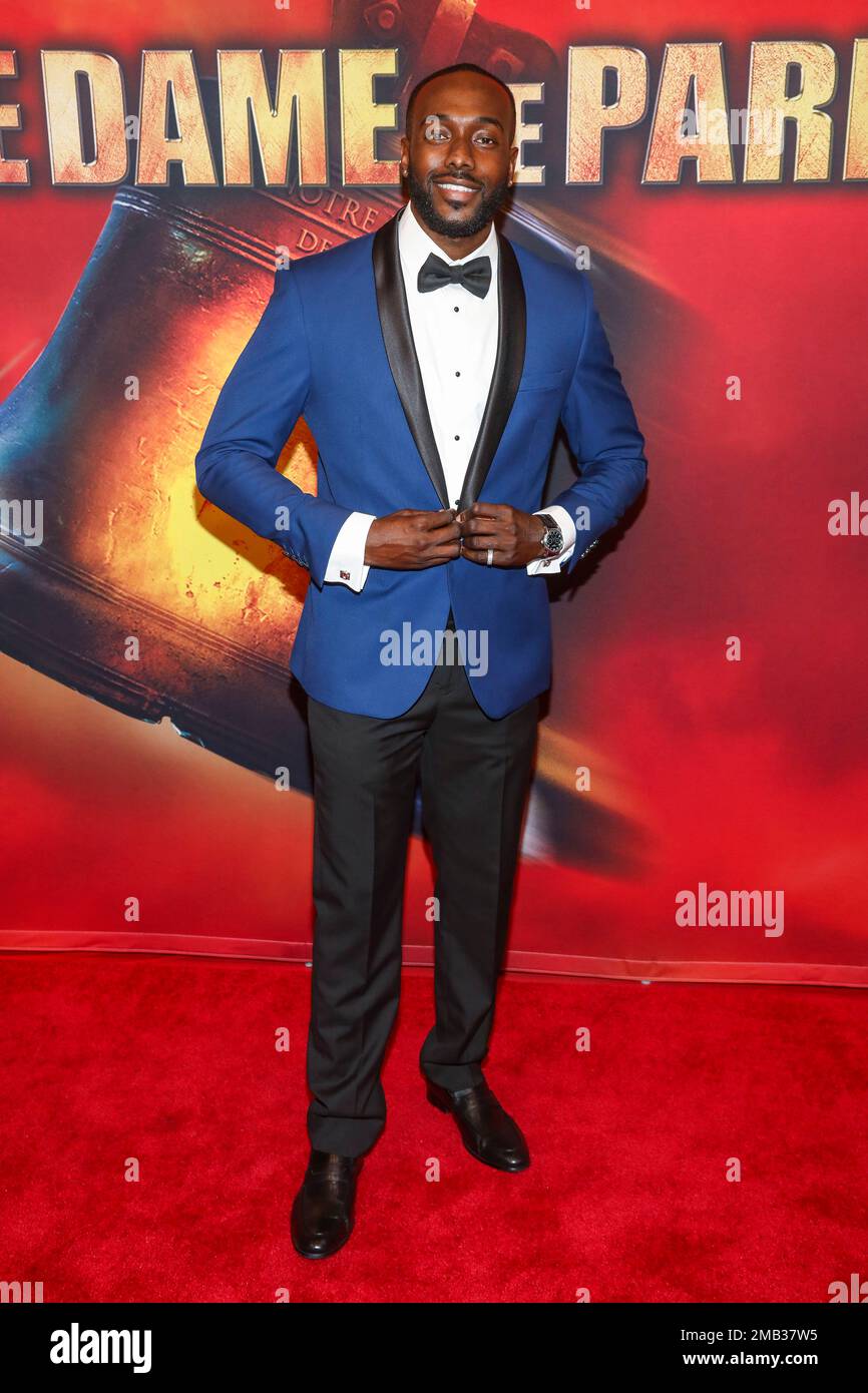 Actor Shomari Love attends the "Notre Dame de Paris" opening night gala ...