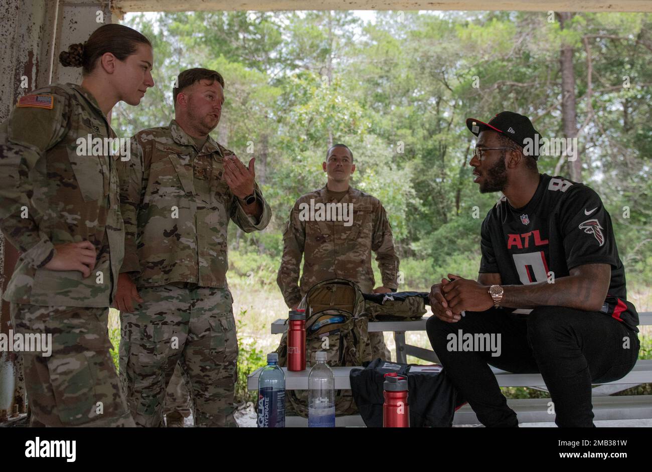 96th Civil Engineer Group members from the EOD flight talk with Atlanta ...