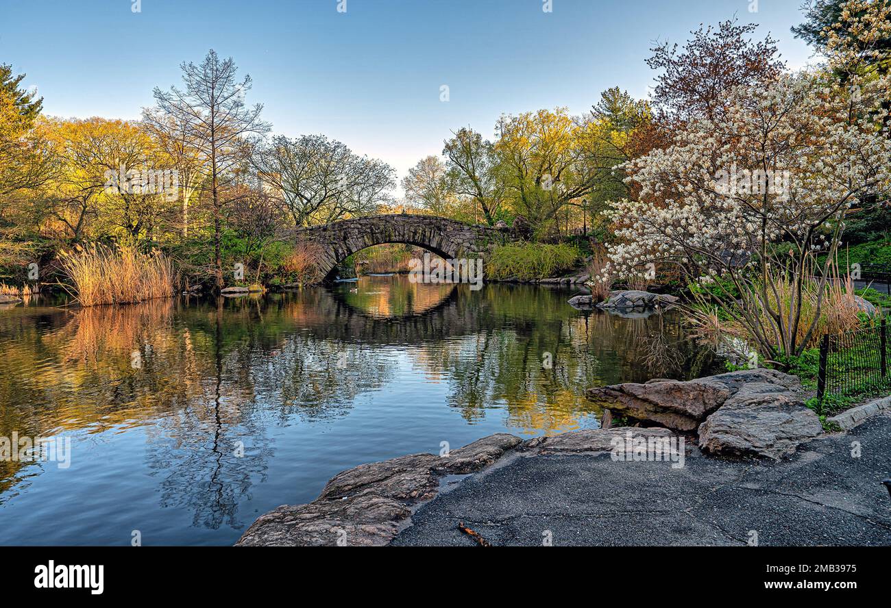 Gapstow Bridge in Central Park Stock Photo - Alamy