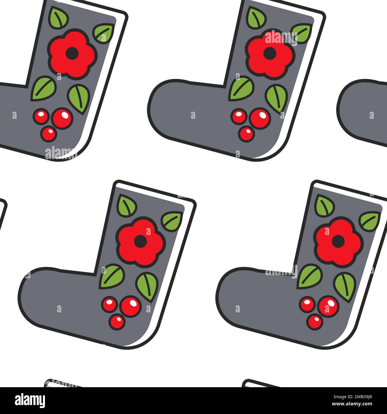 Pair traditional felt winter Cut Out Stock Images & Pictures - Alamy