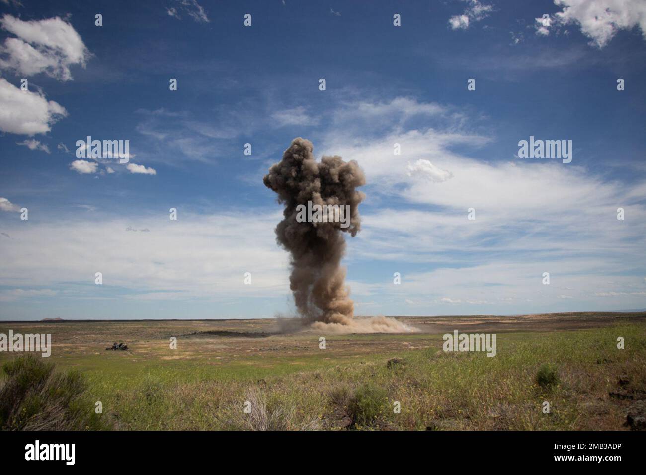 The 833rd Engineer Company, out of Ottumwa, Iowa, creates a large ...