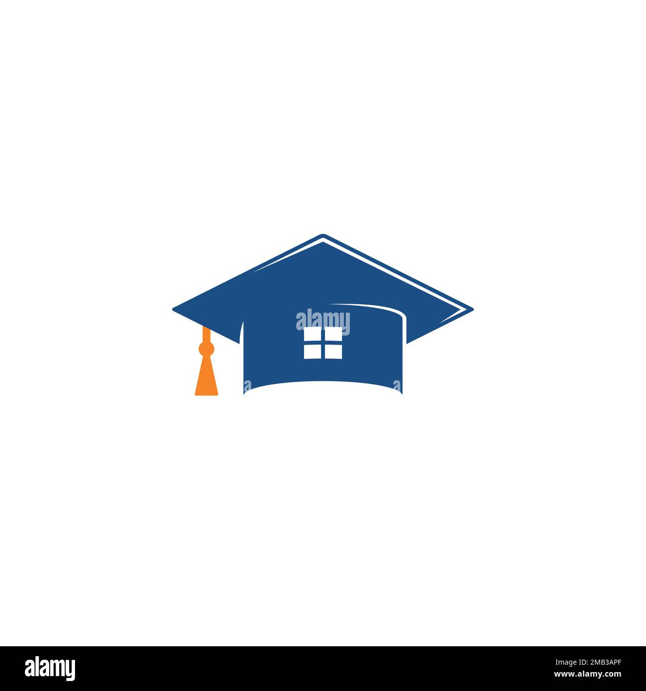 Graduate Hat and House logo or icon design Stock Vector Image & Art - Alamy