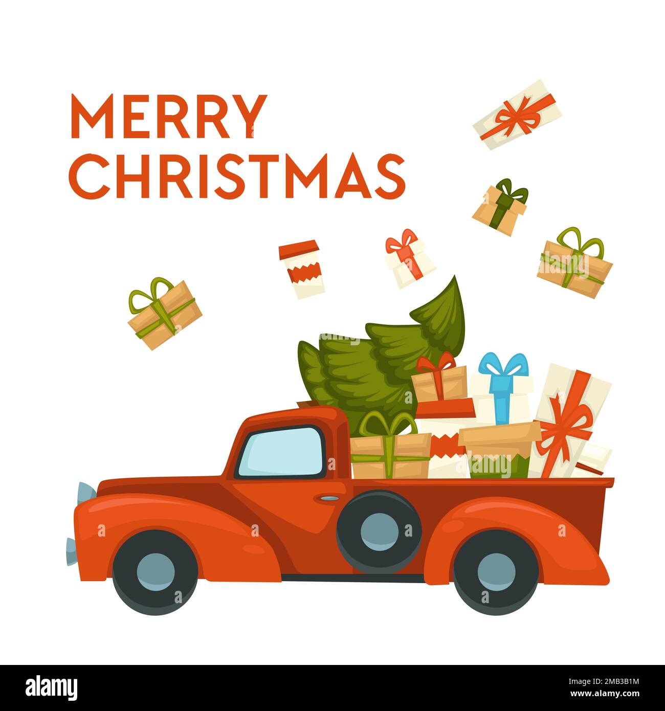 Trunk car christmas present hi-res stock photography and images - Alamy