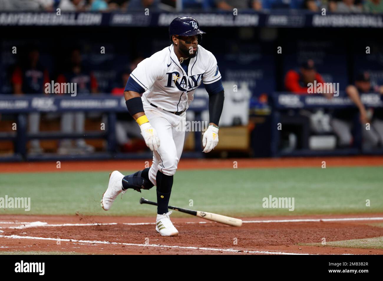 Tampa Bay Rays' Yandy Diaz bats during a baseball game Wednesday, July ...
