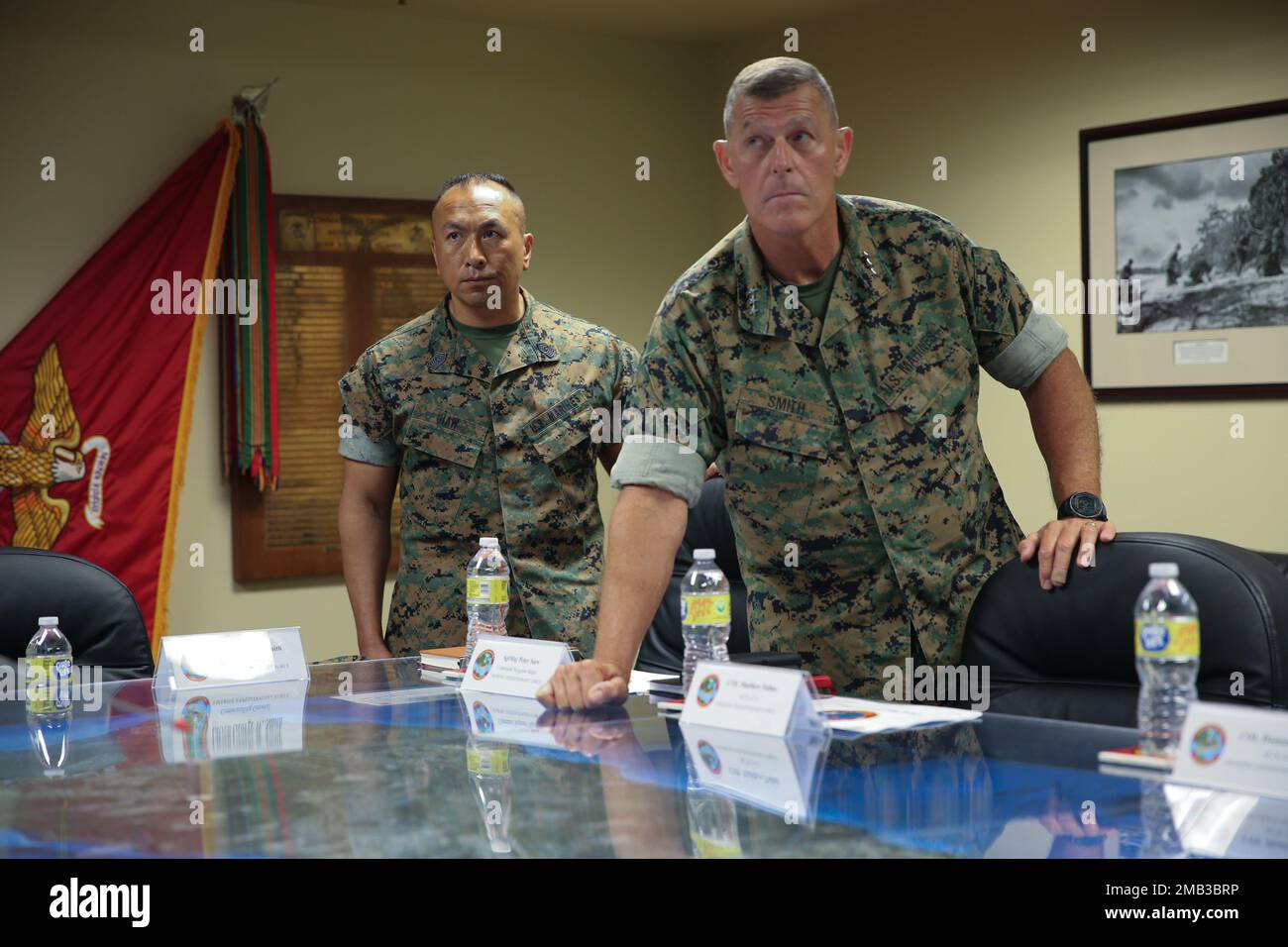 U.S. Marine Corps Lt. Gen. George W. Smith, commanding general for I ...