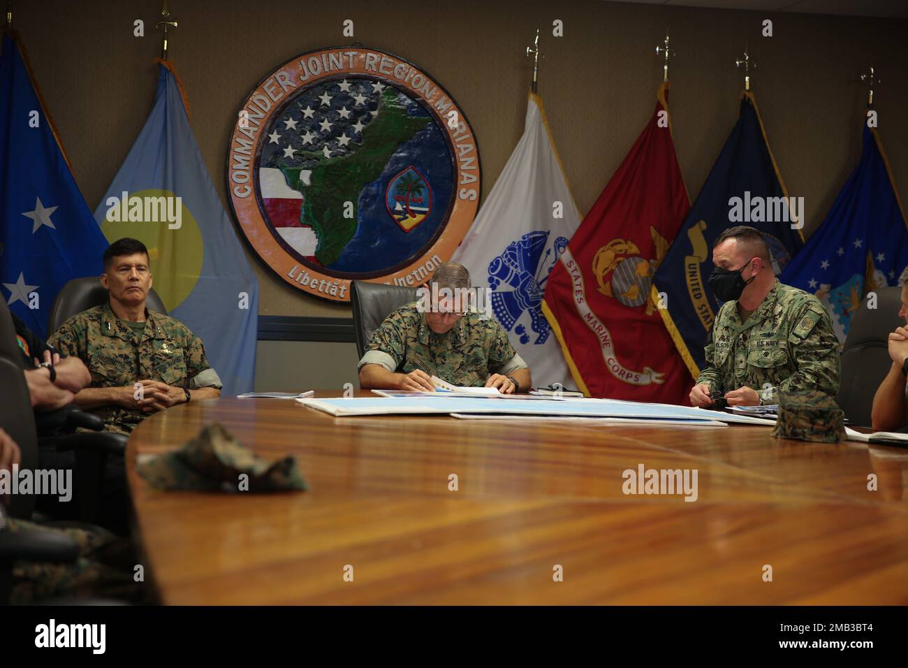 U.S. Marine Corps Lt. Gen. George W. Smith, commanding general for I ...
