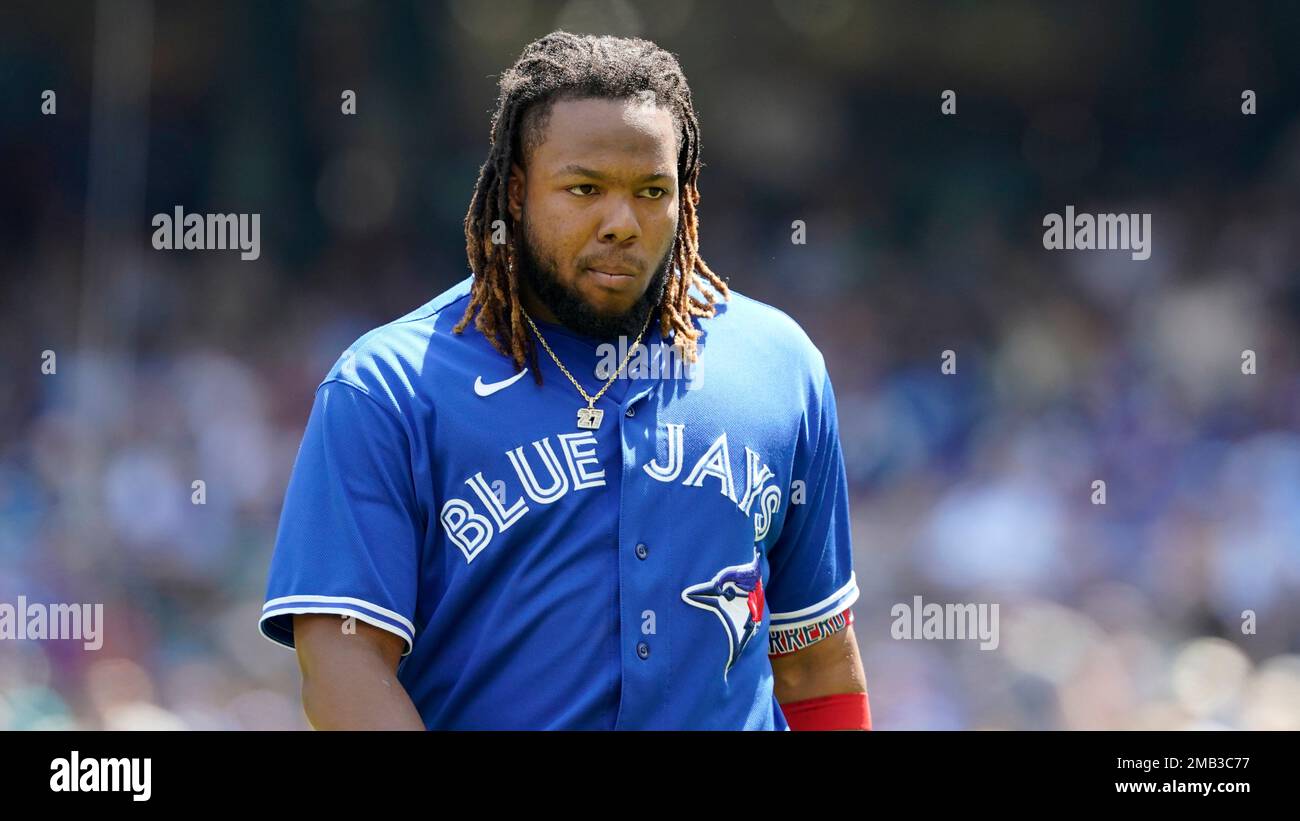Toronto Blue Jays' Vladimir Guerrero Jr. during a baseball game against ...
