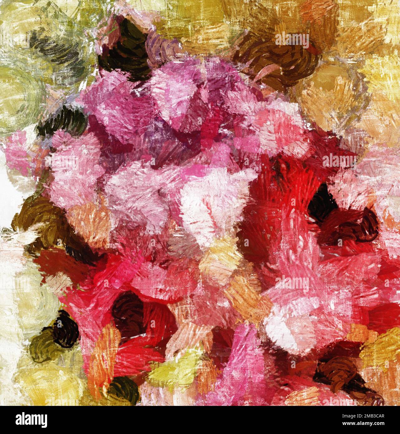 Abstract raster grunge background with blurred wavy smears of paint ...