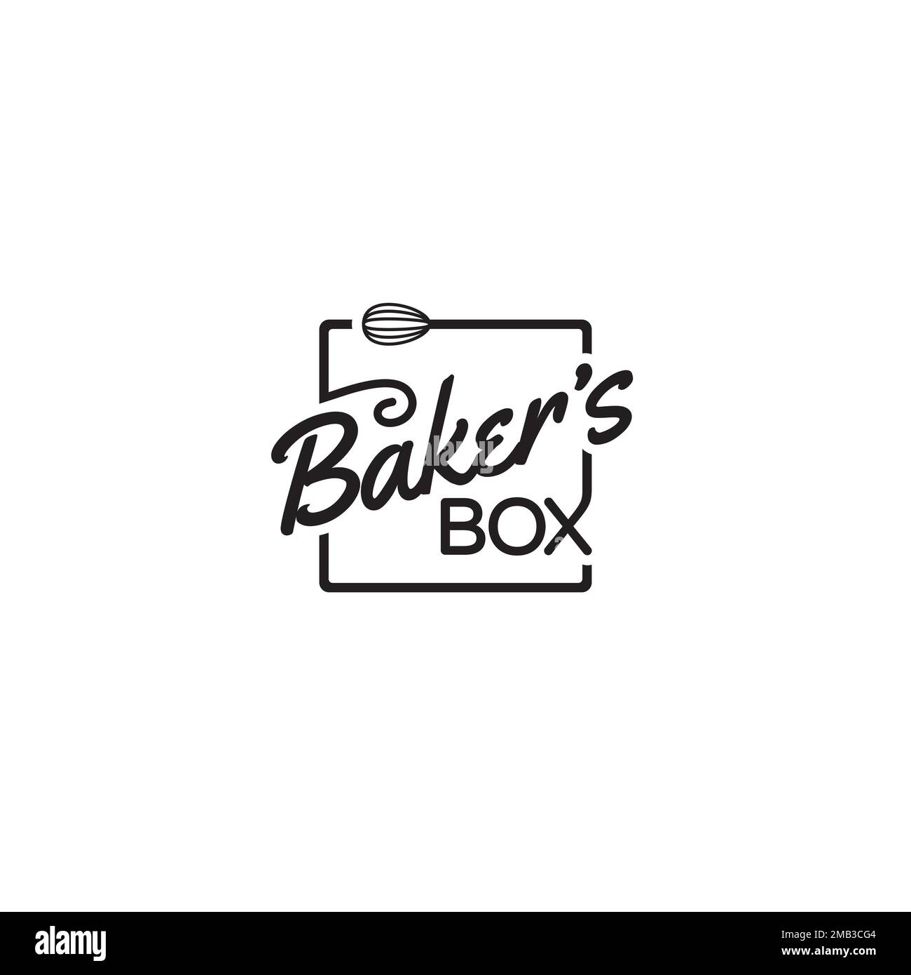 Baker Box logo or wordmark design Stock Vector Image & Art - Alamy