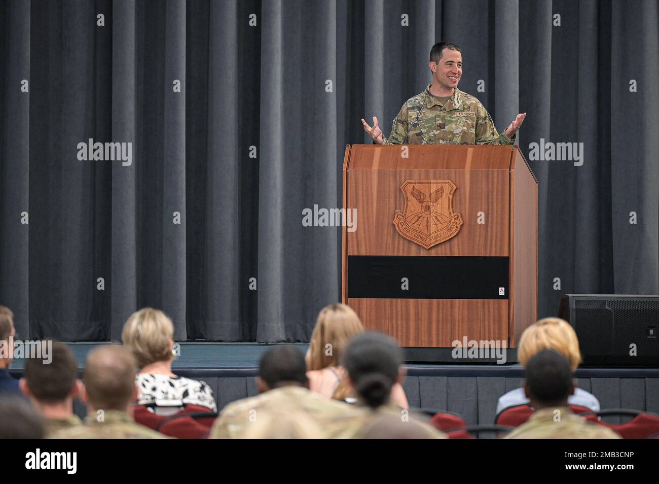 Col. Kevin James, right, incoming 2nd Mission Support Group commander ...
