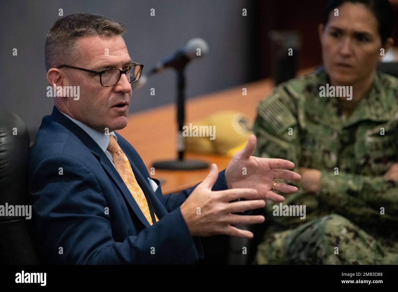 James Day (left), director for production, deployment and fleet ...