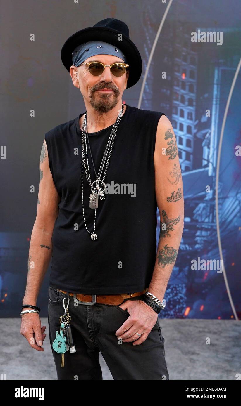 Billy Bob Thornton poses at the premiere of the film "The Gray Man ...