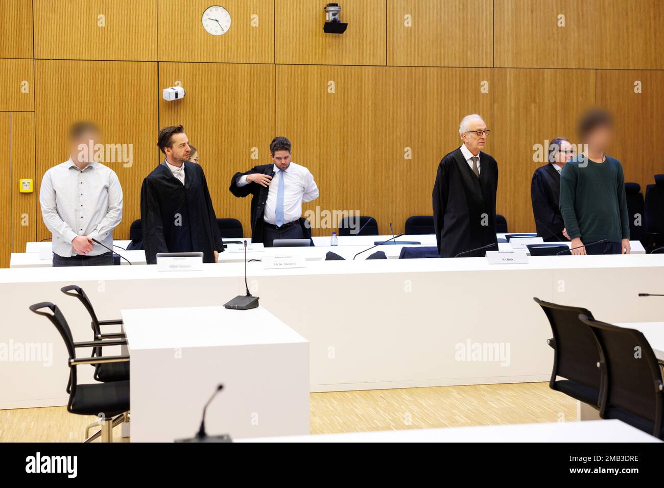 Munich, Germany. 20th Jan, 2023. The two men charged with murder (l and ...