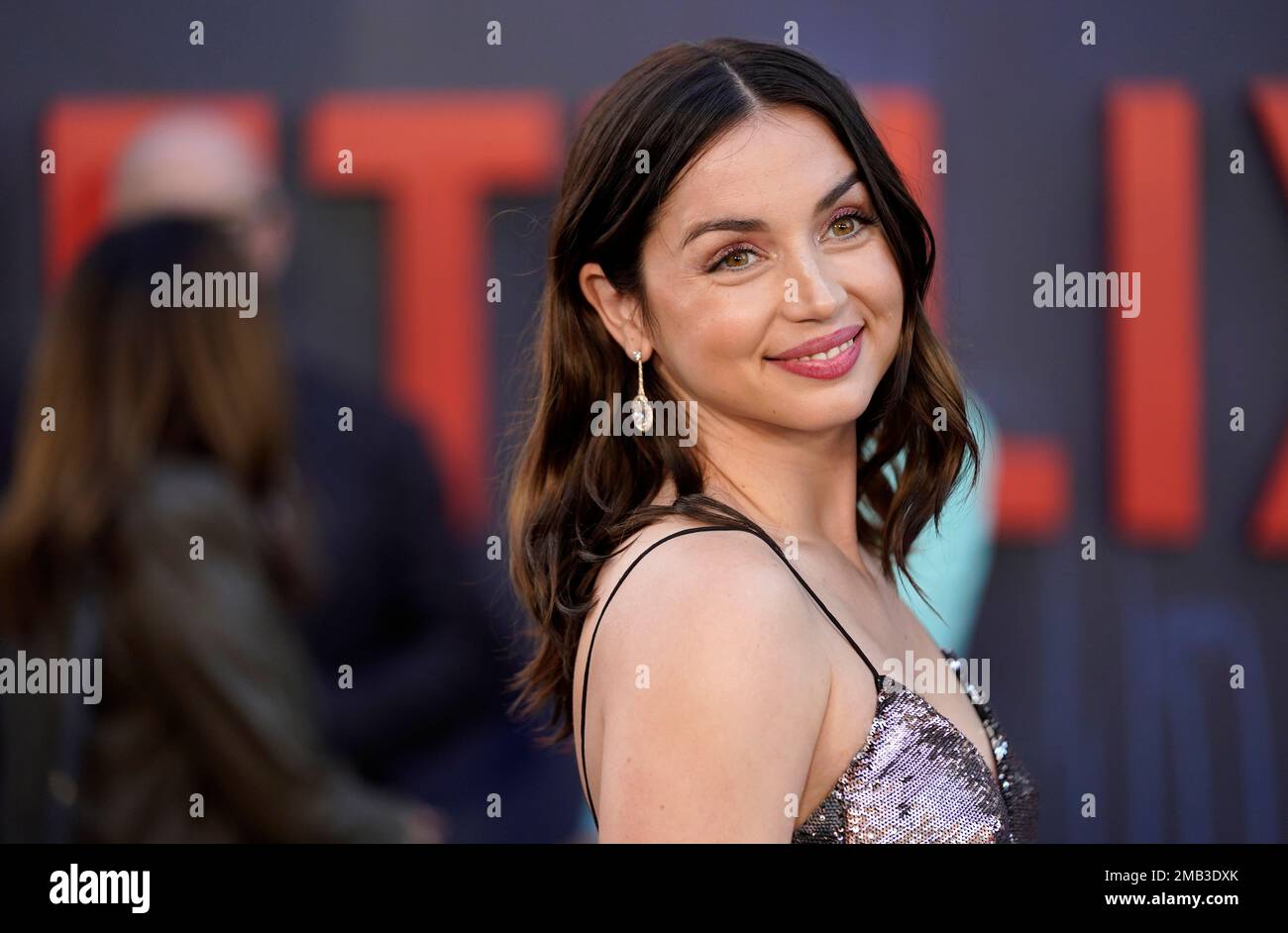 Ana de Armas, a cast member in "The Gray Man," poses at the premiere of ...