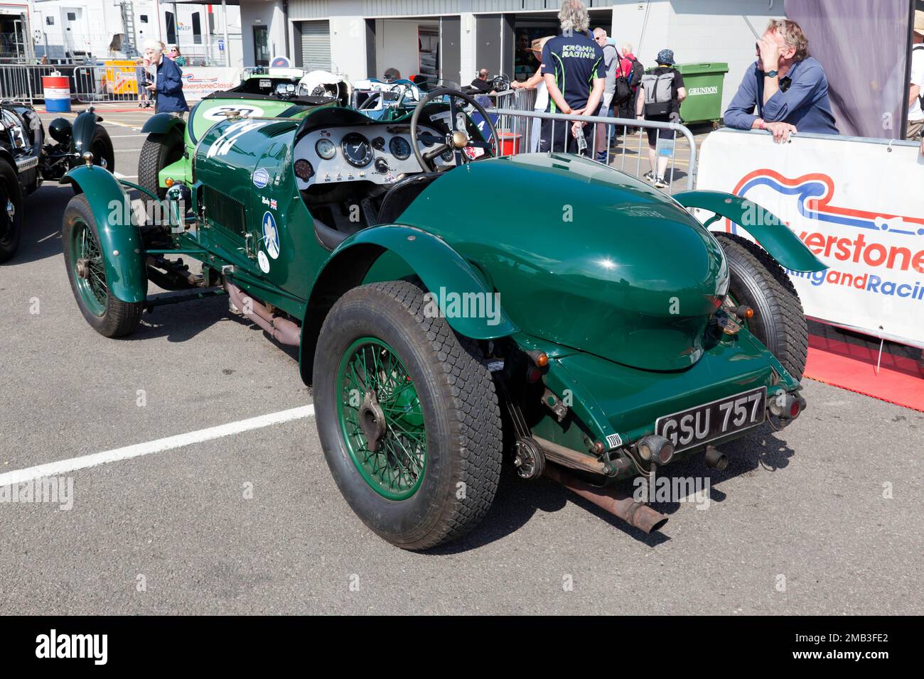 Three-quarter Rear View of Clive Morley's Green, 1926, Bentley 3/4.5L ...