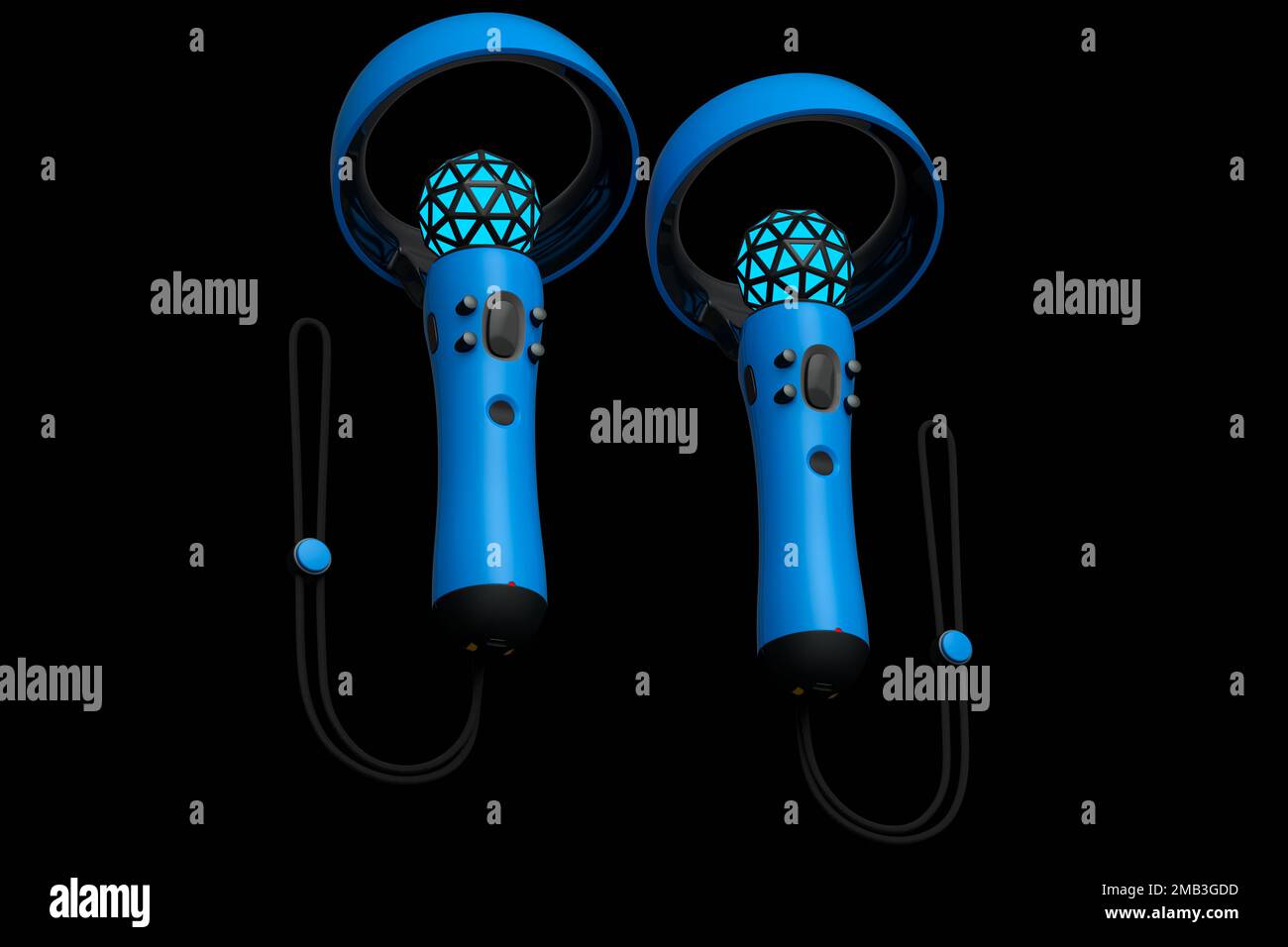 Virtual reality controllers for online and cloud gaming on black ...