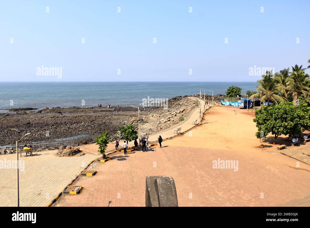 December 20 2022 - Mumbai, Maharashtra in India: People enjoy the area ...