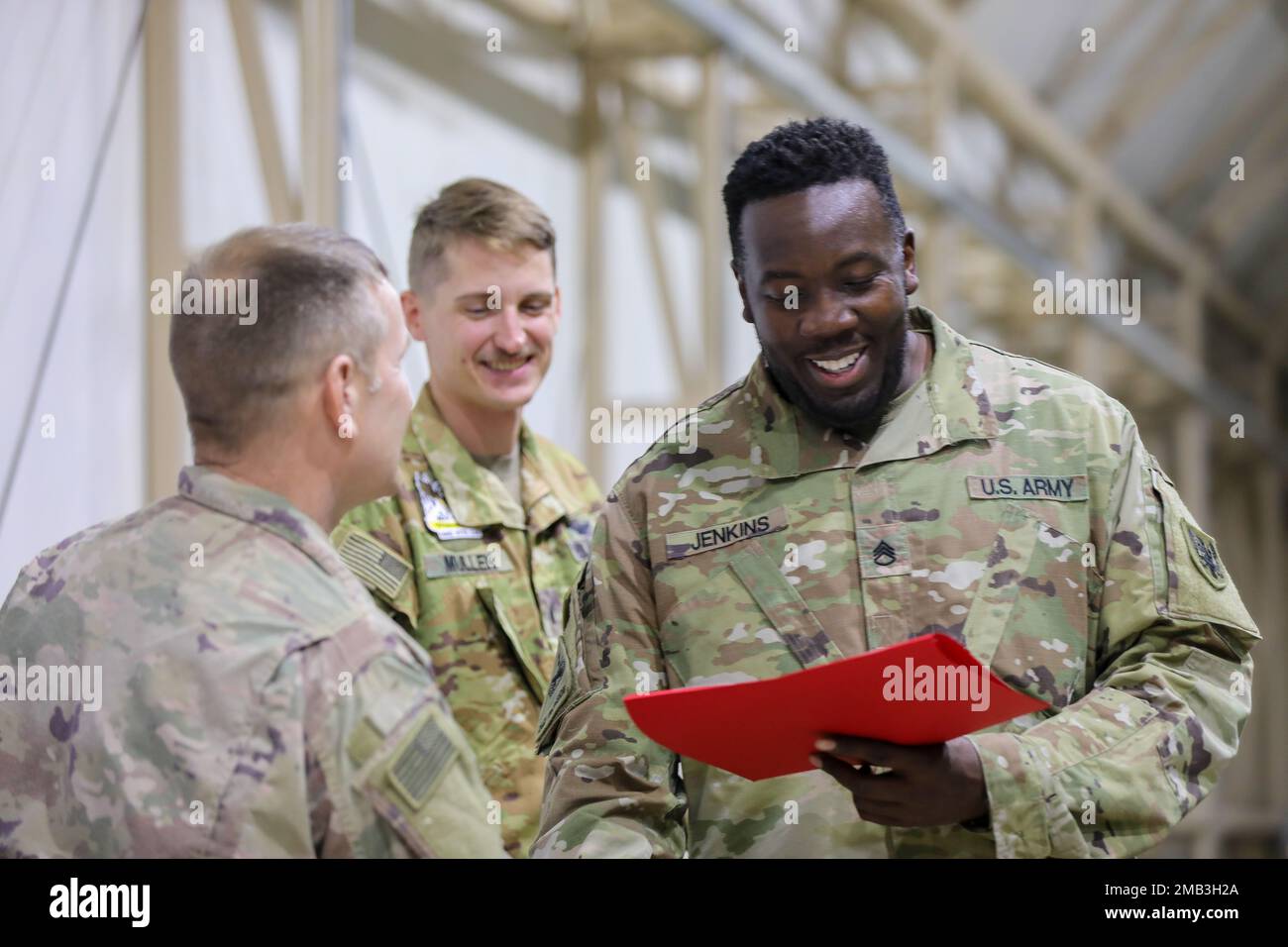 U.S. Army Staff Sgt. Jabbar Jenkins, right, with 11th Combat Aviation ...