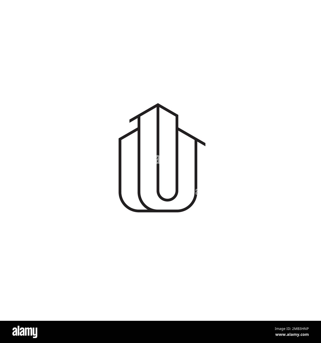 Line minimalist building skyscraper Cut Out Stock Images & Pictures - Alamy