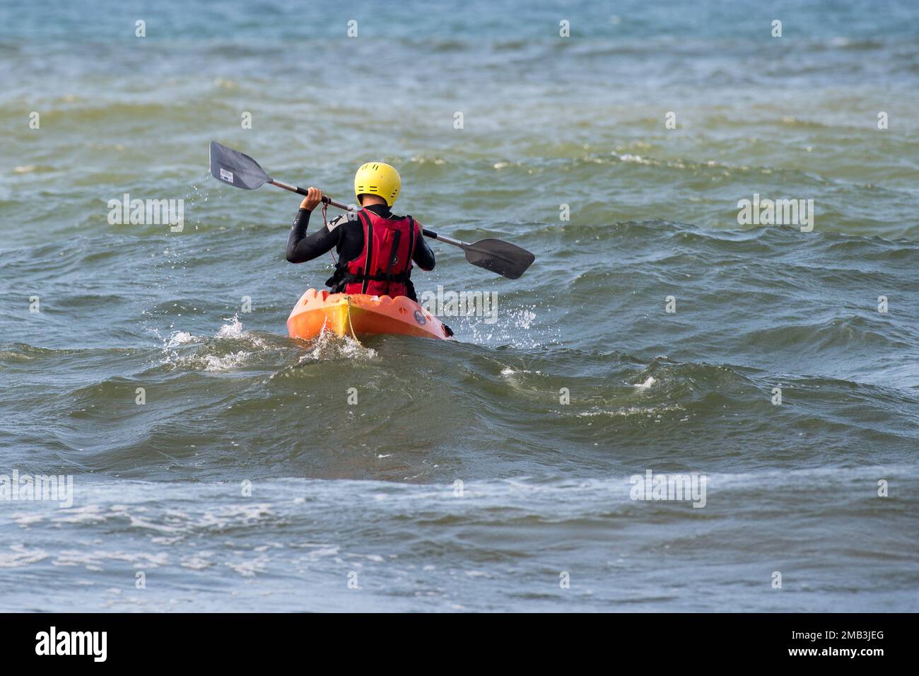 Sea kayaking on the Baltic Sea in Rowy, Poland © Wojciech Strozyk ...