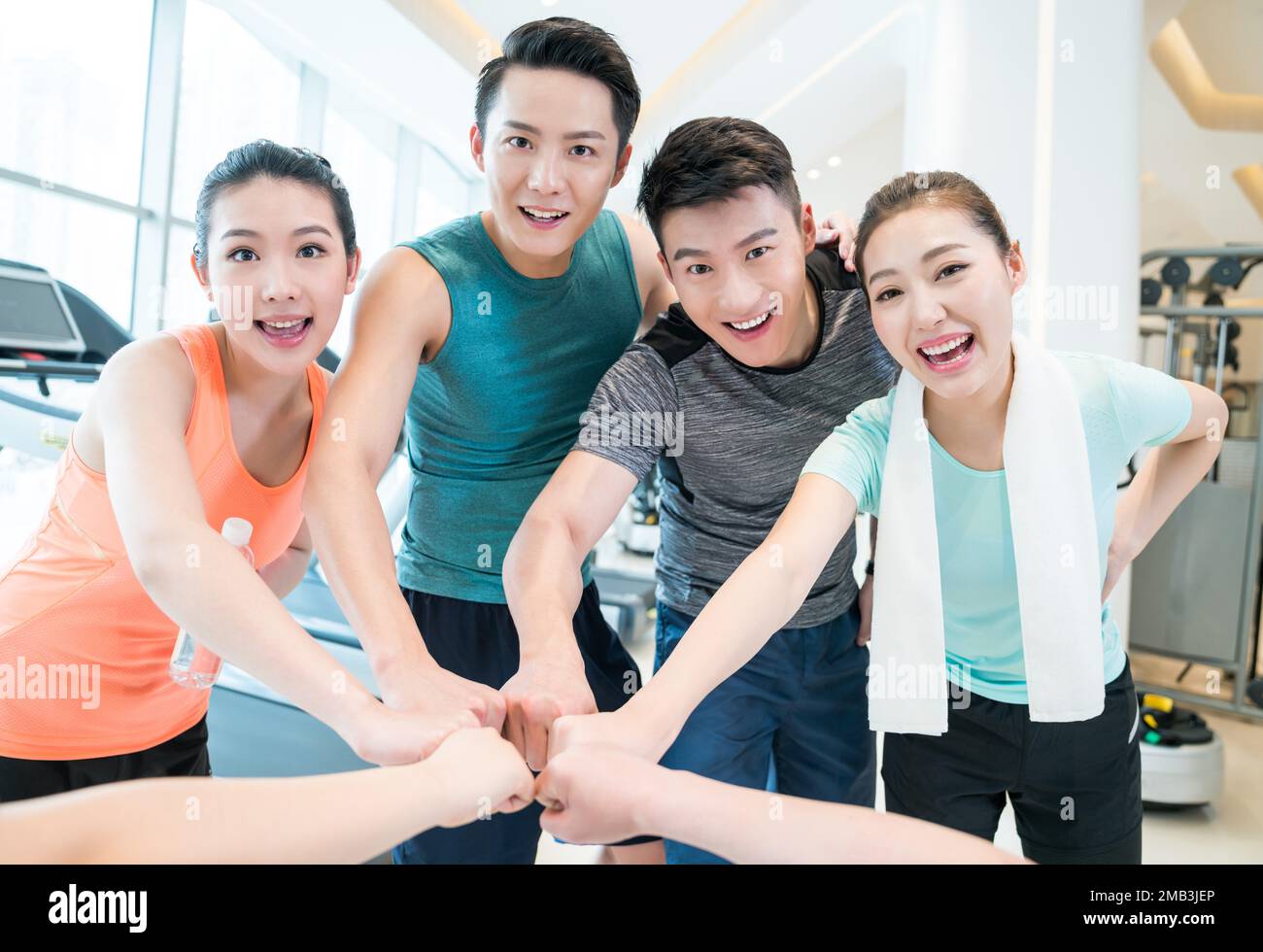 Young people in the gym Stock Photo - Alamy
