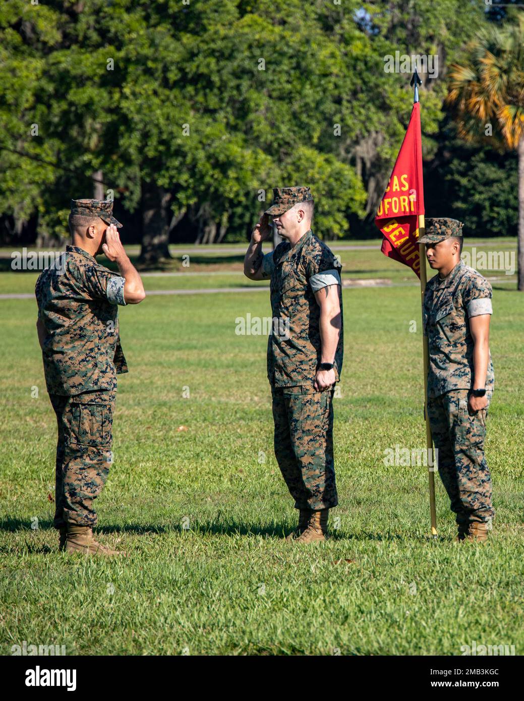 U.S. Marine Corps Gunnery Sgt. Edward Sortino, middle, squadron gunnery ...