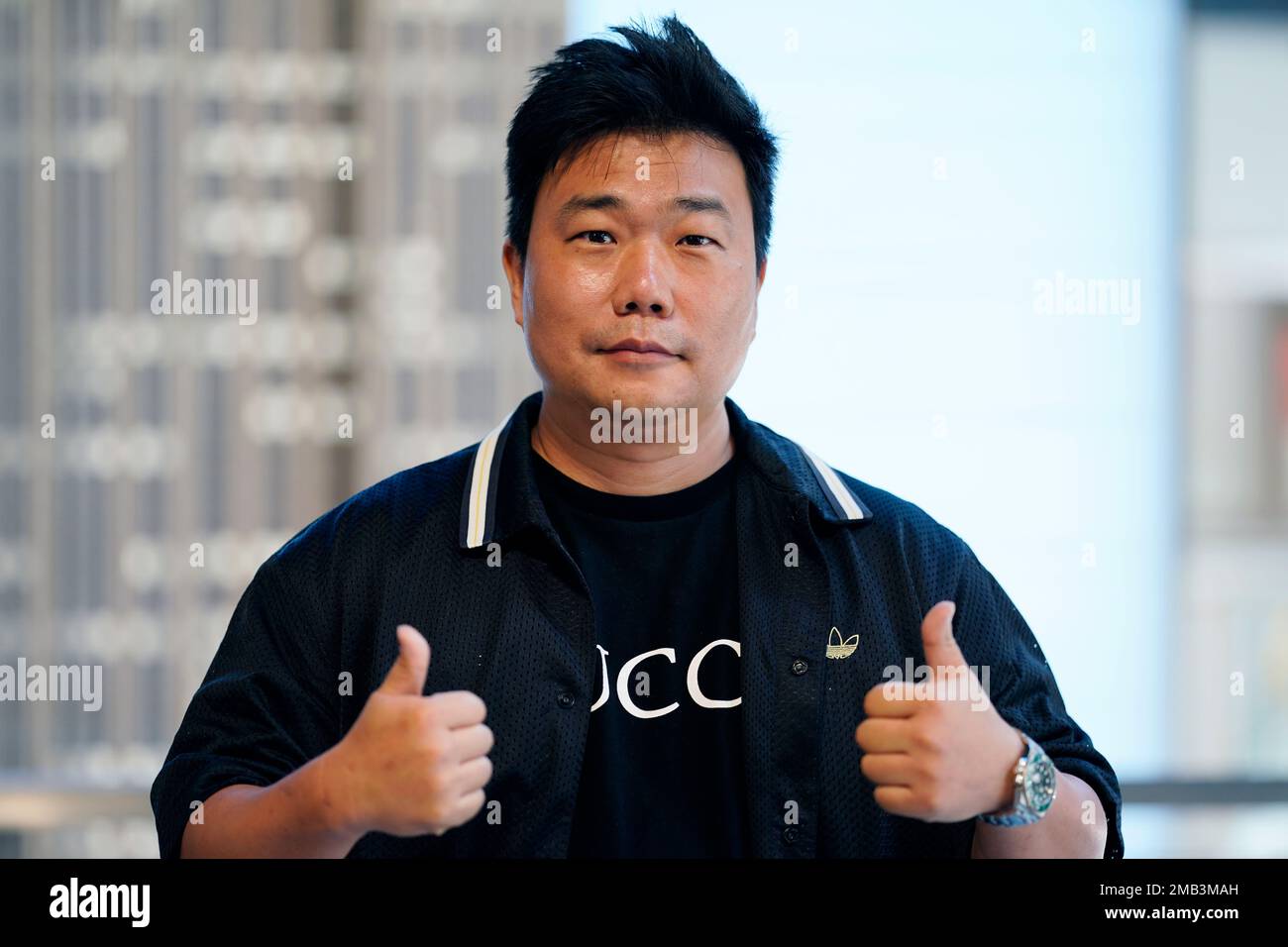 Kim Jun-Hong visits the Empire State Building on Tuesday, July 12, 2022 ...